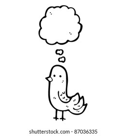 Thinking Bird Cartoon Stock Vector (Royalty Free) 87036335 | Shutterstock