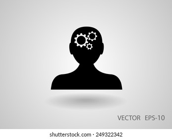 Thinking Icon Stock Vector (Royalty Free) 249322342 | Shutterstock