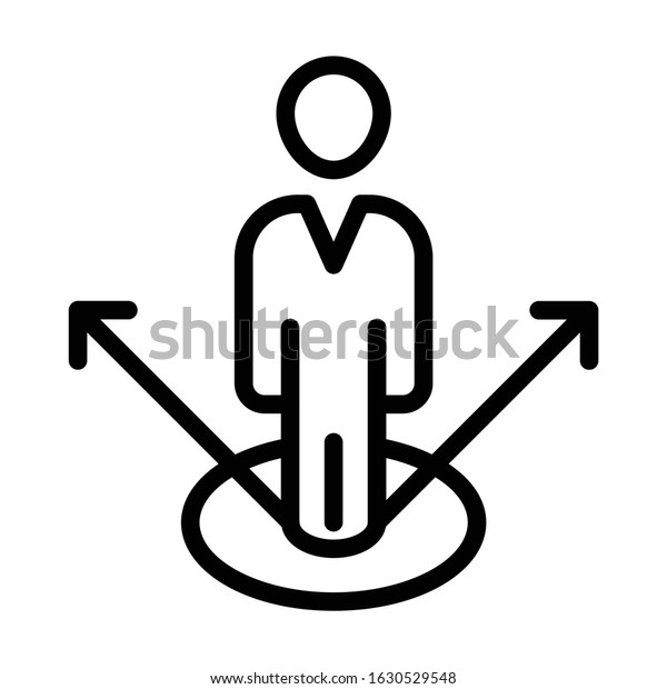 Thinking Profoundly Concept Confuse Person Avatar Stock Vector (Royalty ...