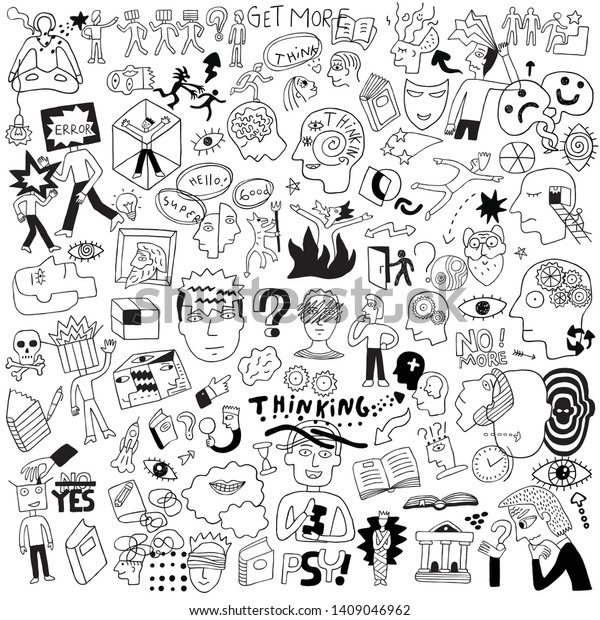 15.483 Psychology doodles: immagini, foto stock e grafica vettoriale ...