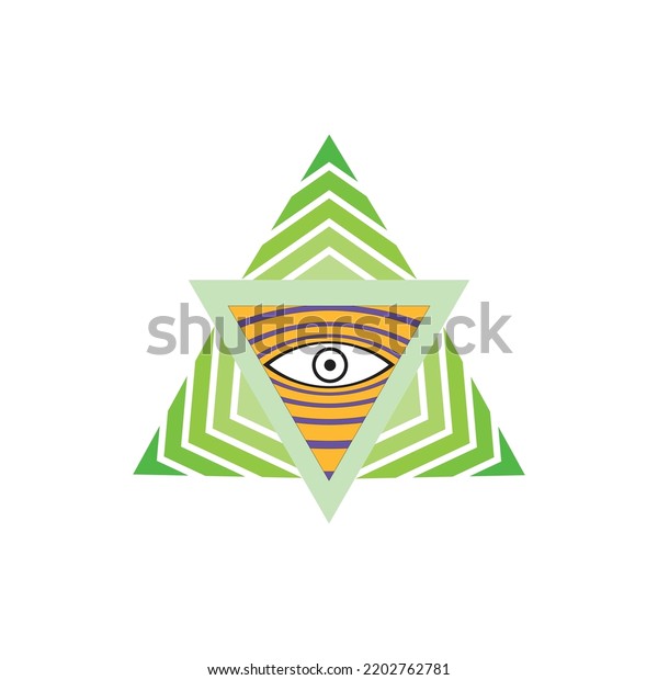 Third Eye Ancient Mythology Symbol Vector Stock Vector (Royalty Free ...