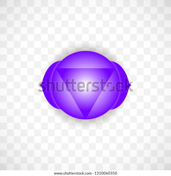 Third Eye Chakra Ajna Indigo Color Stock Vector (Royalty Free ...