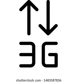 Third Generation Phone Internet Connectivity Logotype Stock Vector ...
