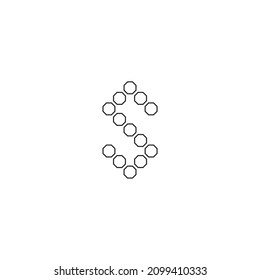 Thirteen Octagon Letter S Simple Symbol Stock Vector (Royalty Free ...