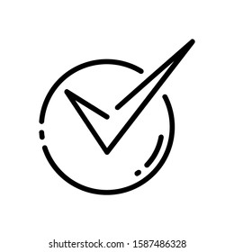 This Approved Vector Icon White Background Stock Vector (Royalty Free ...