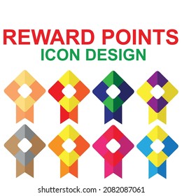 This Beautiful Reward Points Icon Design Stock Vector (Royalty Free ...