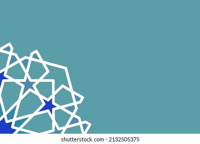 This Blue Background Islamic Ornament Your Stock Vector (Royalty Free ...