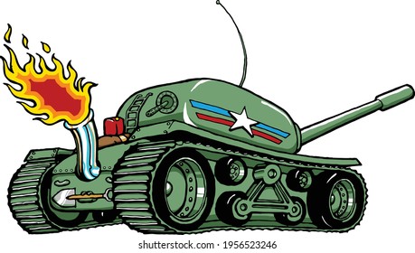 This Clip Art Has Cartoon Sherman Stock Vector (Royalty Free ...