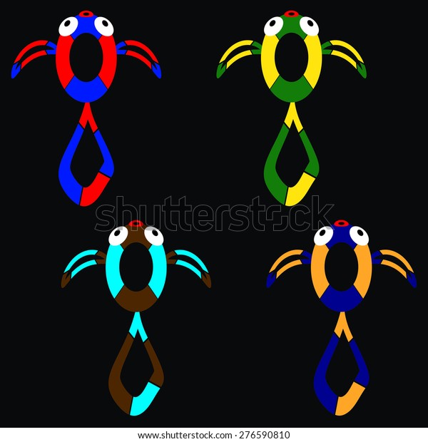 This Cmyk This Imitation Fish This Stock Vector (Royalty Free ...