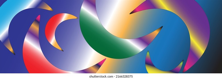 This Crescent Moon Abstract Begron Vector Stock Vector (Royalty Free ...