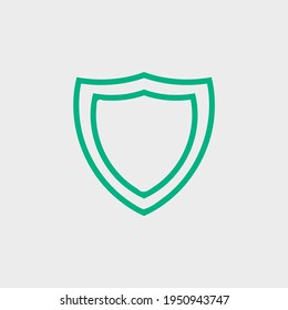 This Double Protection Shield Icon Stock Vector (Royalty Free ...