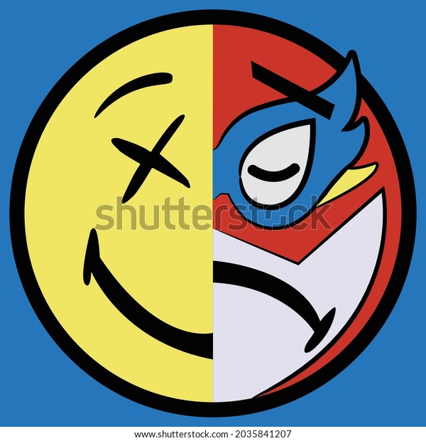 This Dual Face Emoji Which Combination Stock Vector (Royalty Free ...