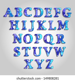 This English Alphabet Image World Map Stock Vector (Royalty Free ...