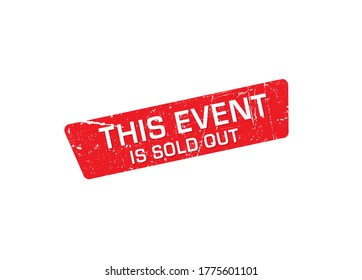 This Event Sold Out Stamp Sign Stock Vector (Royalty Free) 1775601101 ...