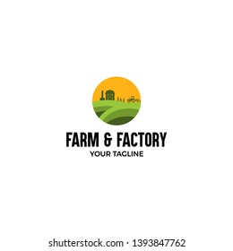 This Farm Factory Logo Design Stock Vector (Royalty Free) 1393847762 ...