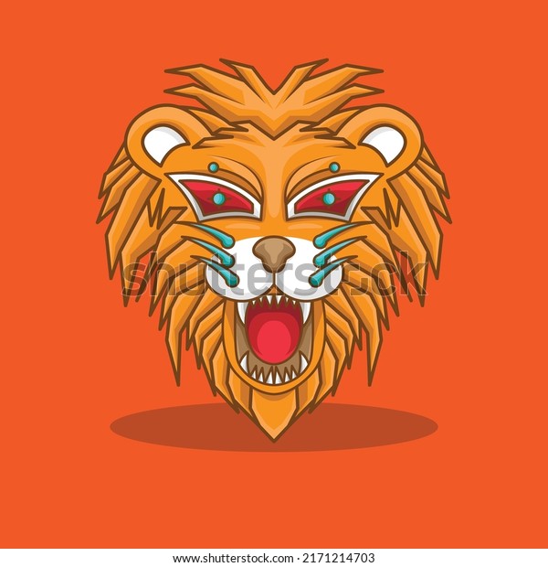 This Futuristic Lion Head Robot Mecha 库存矢量图（免版税）2171214703 | Shutterstock