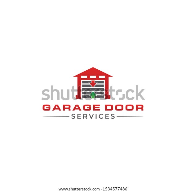 This Garage Door Services Logo Stock Vector (Royalty Free) 1534577486 ...
