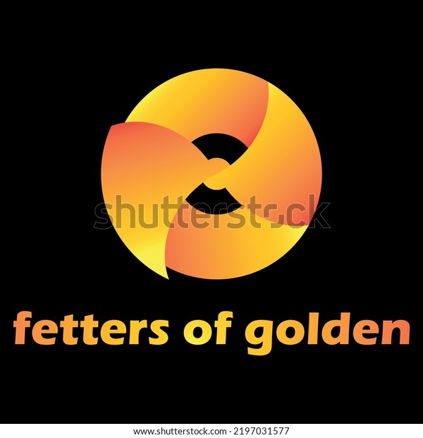 This Golden Color Logo Design Logo Stock Vector (Royalty Free ...