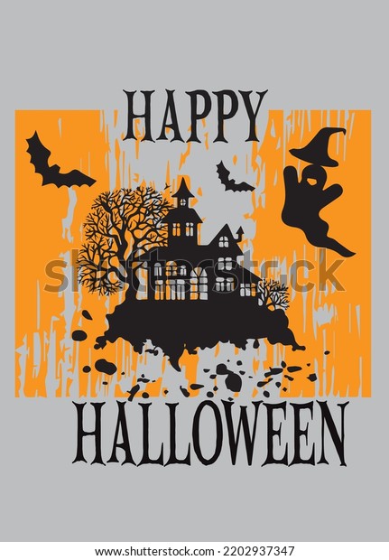 This Halloween Design Printable Color Changeable Stock Vector (Royalty ...