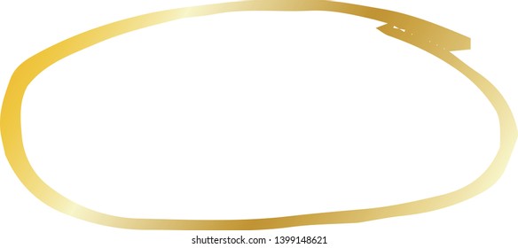 This Handdrawn Illustration Long Circle Stock Vector (Royalty Free ...