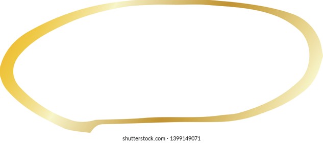 This Handdrawn Illustration Long Circle Stock Vector (Royalty Free ...