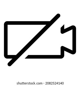This Icon No Video Stock Vector (Royalty Free) 2082524140 | Shutterstock