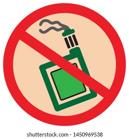 This Icon Show About No Vape Stock Vector (Royalty Free) 1450969538