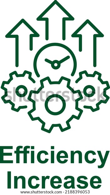 This Icon Symbol Used Represent Increase Stock Vector (Royalty Free ...