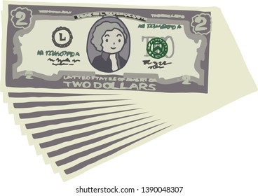 Funny Money Monkey Businessman Dollar Bill Stock Illustration 80070403