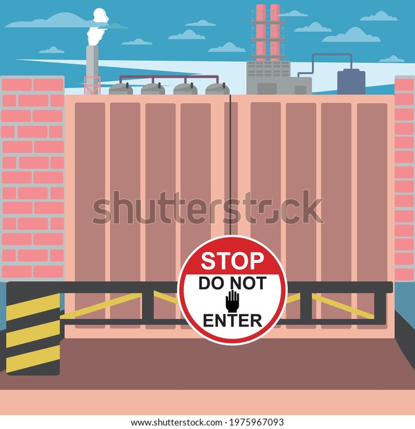 This Illustration Do Not Enter Sign Stock Vector (Royalty Free ...