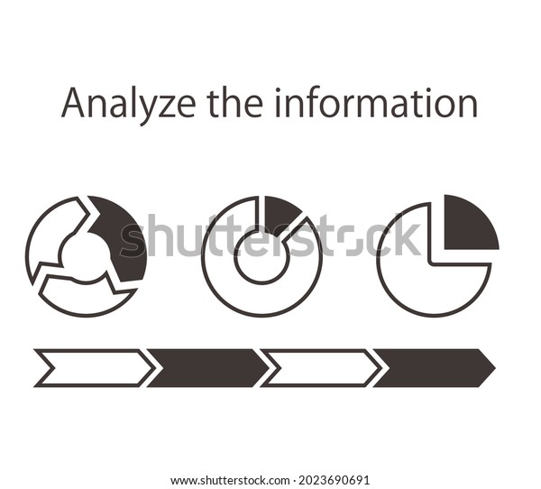 This Illustration Donut Graph Cycle Diagram: เวกเตอร์สต็อก (ปลอดค่า ...