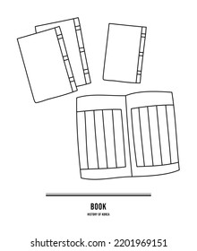 This Illustration Old Korean Book Stock Vector (Royalty Free ...