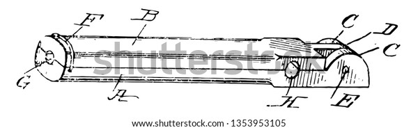 This Illustration Represents Wire Splicer Vintage Stock Vector (Royalty ...
