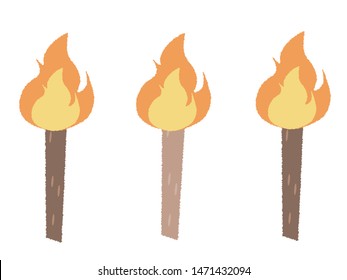 This Illustration Three Torches Stock Vector (Royalty Free) 1471432094 ...