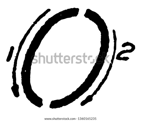 This Image Writing Capital Number Inclined Stock Vector (Royalty Free ...