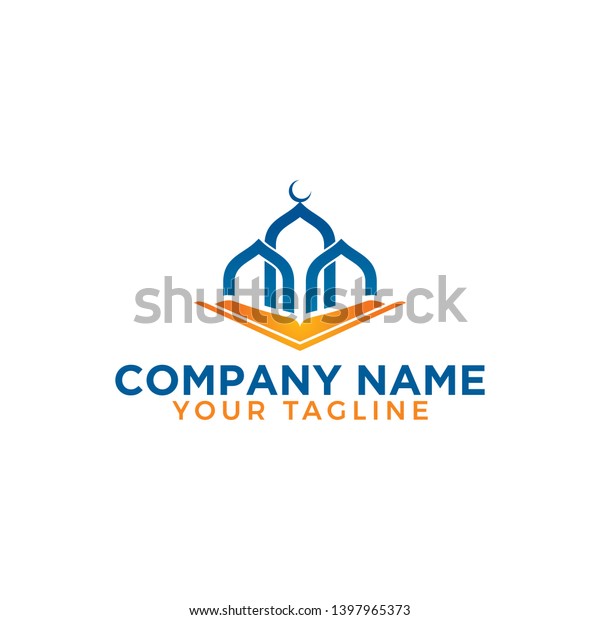 This Islamic Institute Logo Design Stock Vector (Royalty Free) 1397965373