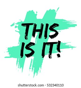 This Brush Lettering Vector Illustration Design Stock Vector (Royalty ...