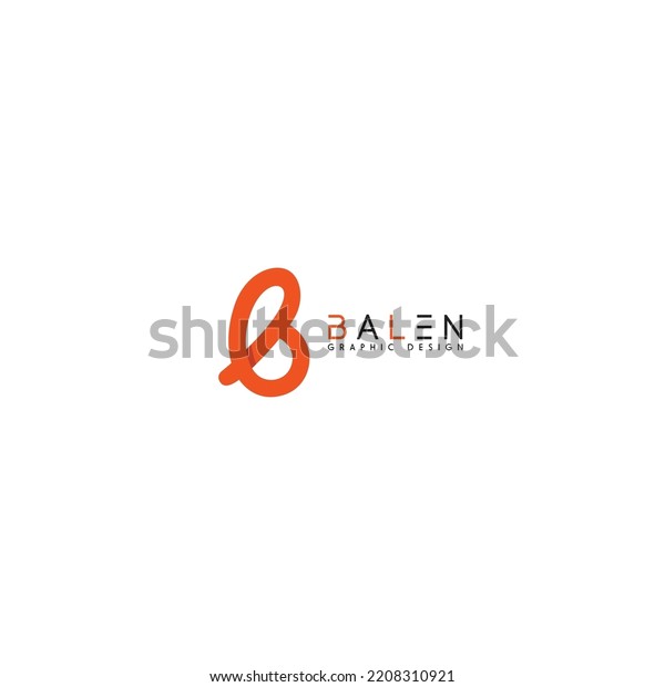 This Logo Name Balen Design Stock Vector (Royalty Free) 2208310921 ...