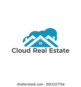 This Modern Cloud Real Estate Logo Stock Vector (Royalty Free ...