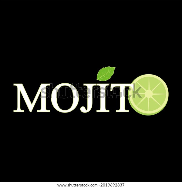 This Mojito Simple Logo Stock Vector (Royalty Free) 2019692837 ...