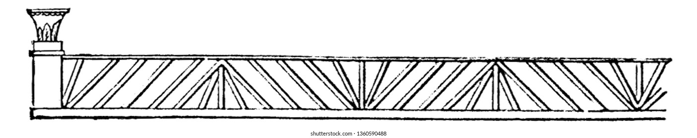 This Representation Terrace Parapet Which May Stock Vector (Royalty ...