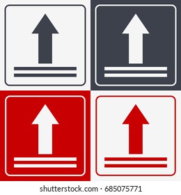 This Side Icon This Way Sign Stock Vector (Royalty Free) 685075771 ...