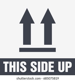 This Side Icon This Way Sign Stock Vector (Royalty Free) 685075822