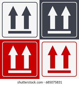 This Side Icon This Way Sign Stock Vector (Royalty Free) 685075831