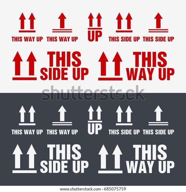 This Side Icon This Way Sign Stock Vector (Royalty Free) 685075759 ...