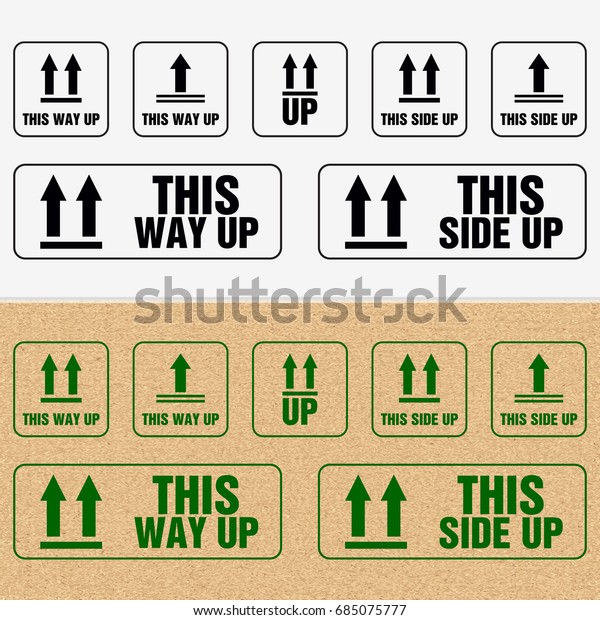 This Side Icon This Way Sign Stock Vector (Royalty Free) 685075777 ...