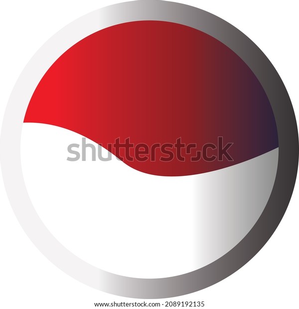 This Simple Indonesian Flag Logo Stock Vector (Royalty Free) 2089192135 ...
