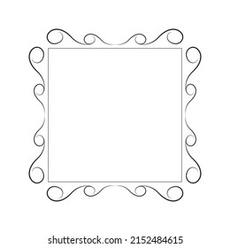 This Simple Vector Ornament Frame Stock Vector (Royalty Free ...