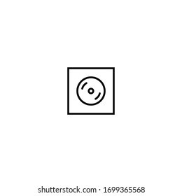 This Symbol Icon Describing Compact Disk Stock Vector (Royalty Free ...