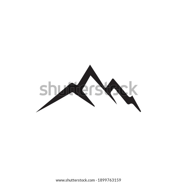 This Symbol Mountain Simple Modern Style Stock Vector (Royalty Free ...